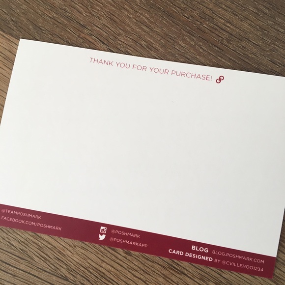 Poshmark | Other | 25 Poshmark Thank You Cards | Poshmark